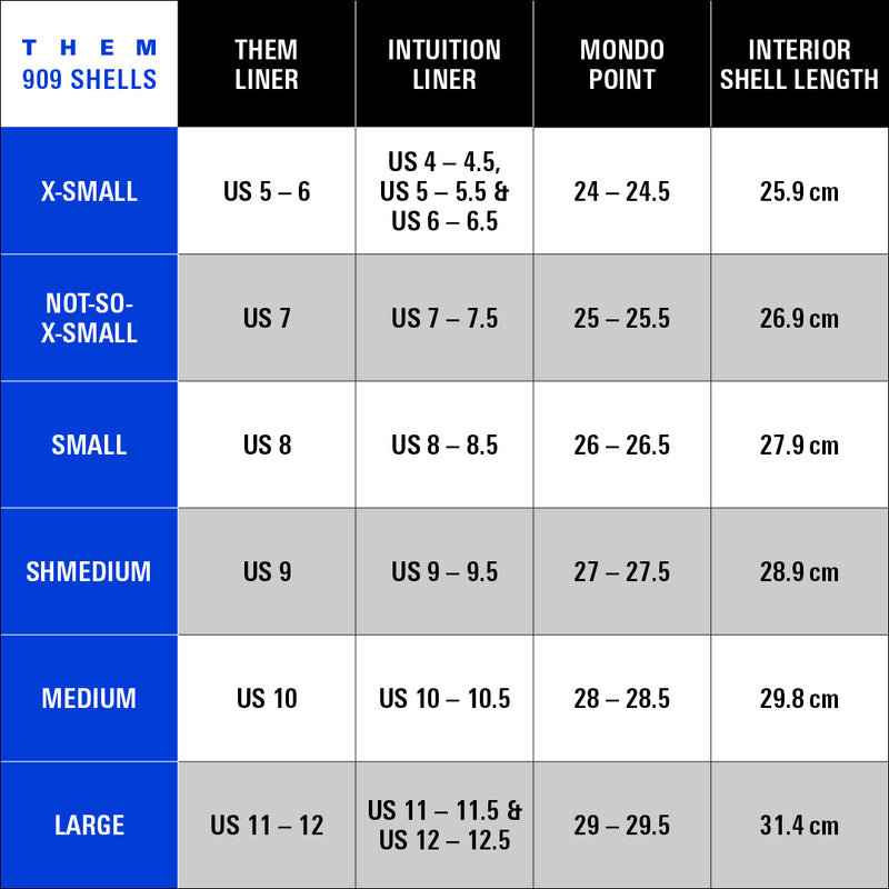 SIZE CHART – Themgoods